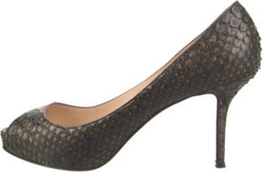 Christian Louboutin Python Animal Print Pumps - ShopStyle