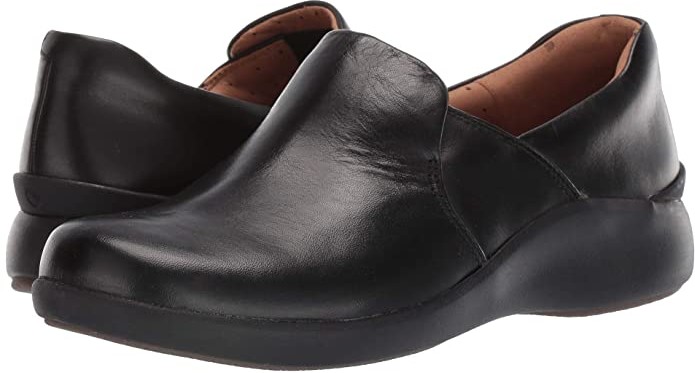 Clarks Un Loop 2 Step (Black Leather) Women's Shoes - ShopStyle Flats
