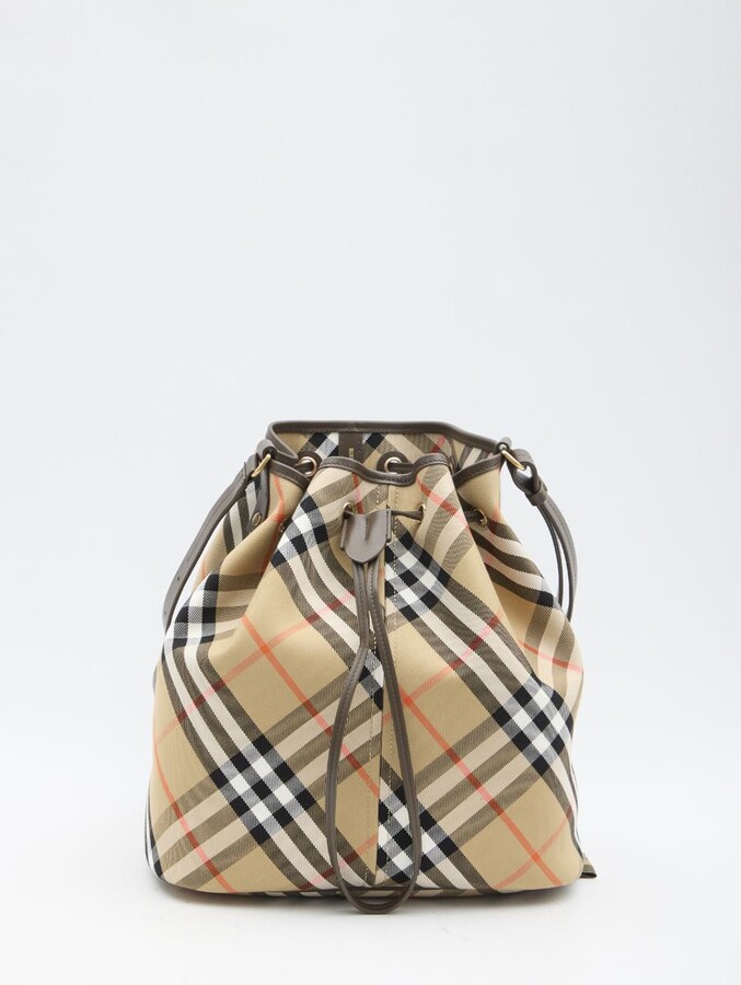 Burberry Check Bucket Bag - ShopStyle
