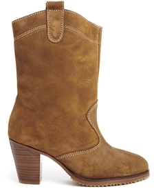 Ganni Ronja Suede Calf Boots - 119 nature - ShopStyle