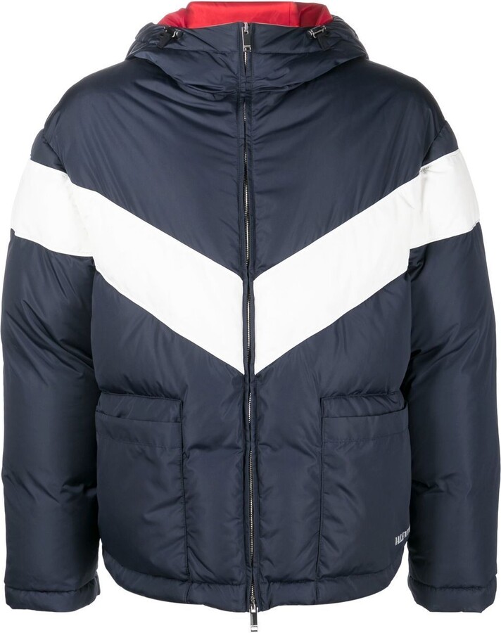 Valentino Mens Blue Polyamide Down Jacket - ShopStyle