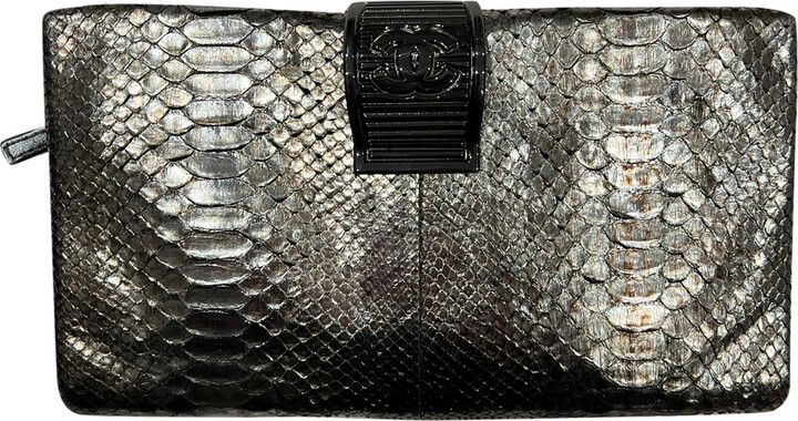 Chanel Python clutch bag - ShopStyle