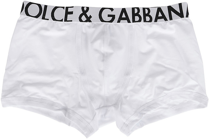 Dolce & Gabbana White Cotton Boxers - ShopStyle
