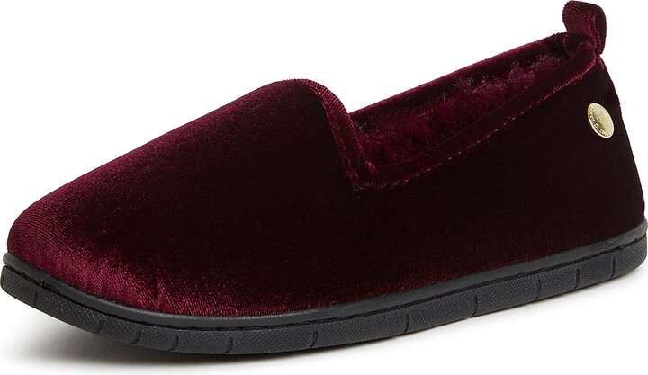 Dearfoams Women's Rachel Shiny Velour Closed Back Slipper - ShopStyle