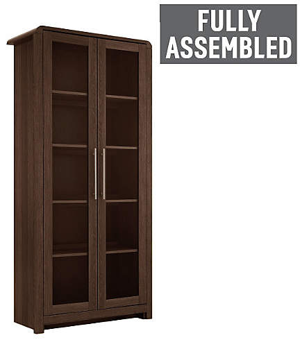 Argos Home Elford 2 Door Full Display Cabinet - Walnut Eff - ShopStyle ...