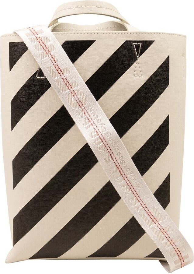 Off-White Black And White Diag Tote Bag - ShopStyle