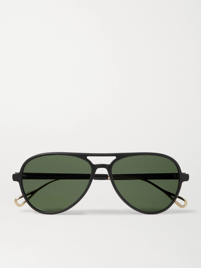 MOSCOT Aviator-Style Acetate And Gold-Tone Sunglasses - ShopStyle