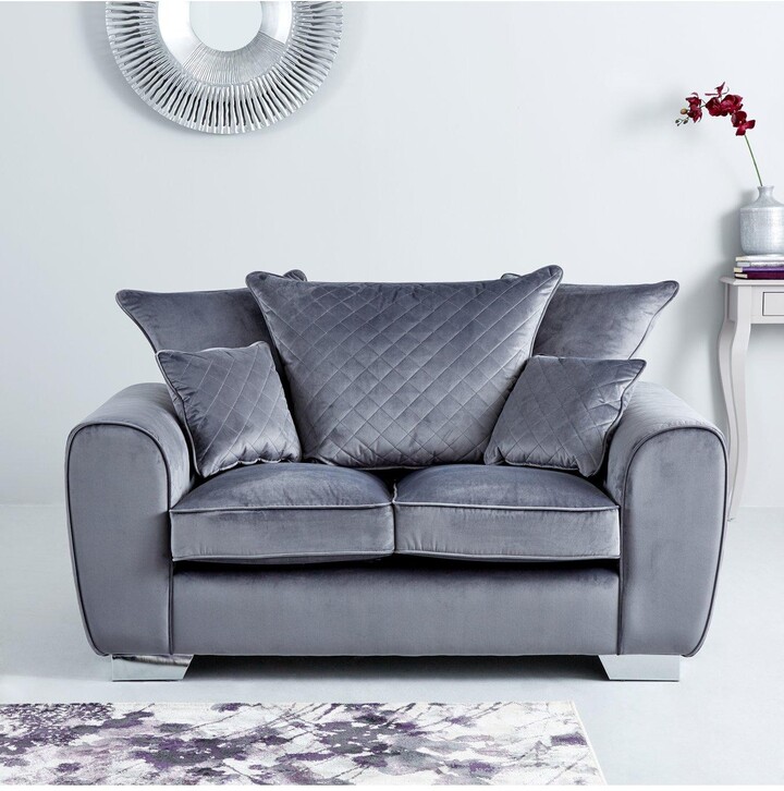 Vibe Fabric 2 Seater Scatter Back Sofa - ShopStyle