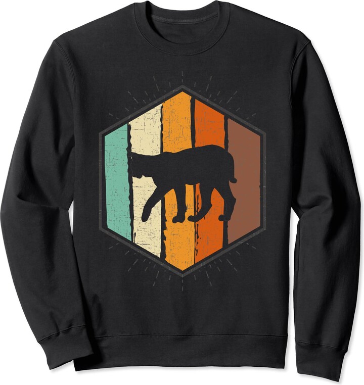 Caracal Lover Gift Co. Caracal Retro Vintage 70s 80s Style Sweatshirt ...