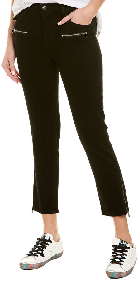 J Brand Ruby Vanished High-Rise Moto Crop - ShopStyle