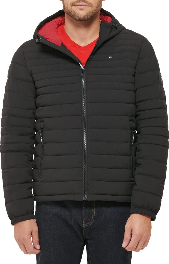 Tommy Hilfiger Men's Stretch Poly Hooded Packable Jacket - ShopStyle