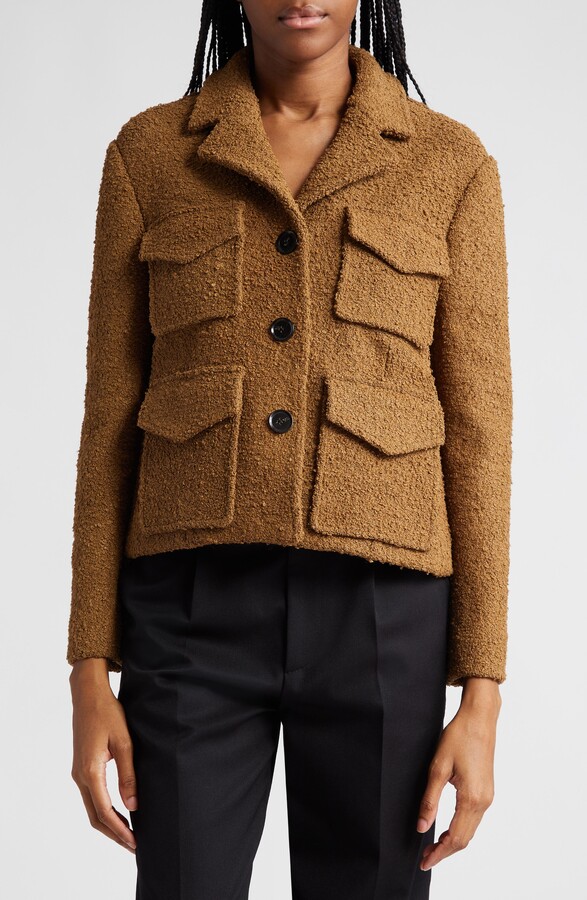 Proenza Schouler Boxy Bouclé Tweed Jacket - ShopStyle