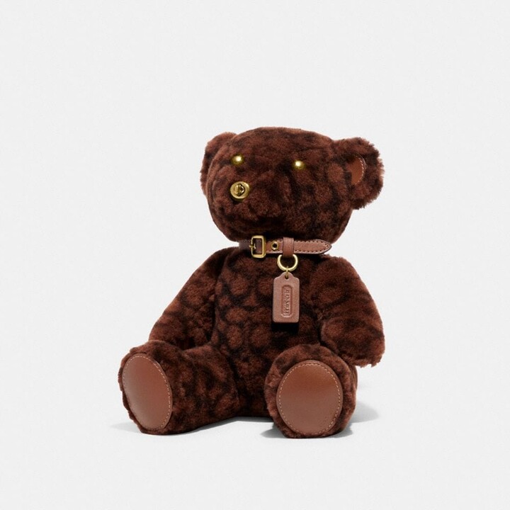 Coach Bear Collectible In Signature Shearling - ShopStyle Slippers