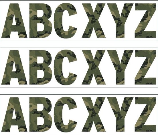 Eureka School Eureka® Classic Camo 7" Deco Letters, 129 Per Pack, 3 ...