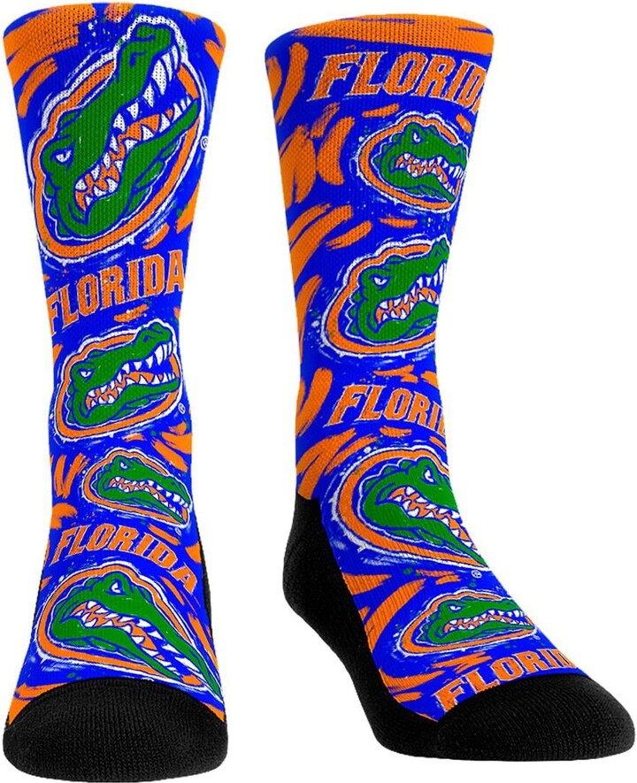 Men's and Women's Rock 'Em Socks Florida Gators Allover Logo and Paint ...