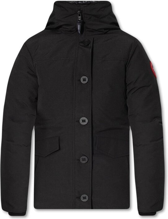 Canada Goose Logo-Patch Hooded Down Parka - ShopStyle Coats