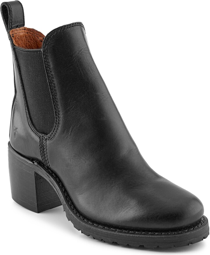 Frye Sabrina Block Heel Chelsea Boot - ShopStyle