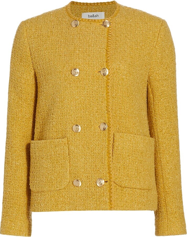 BA&SH Joe Double-Breasted Jacket - ShopStyle