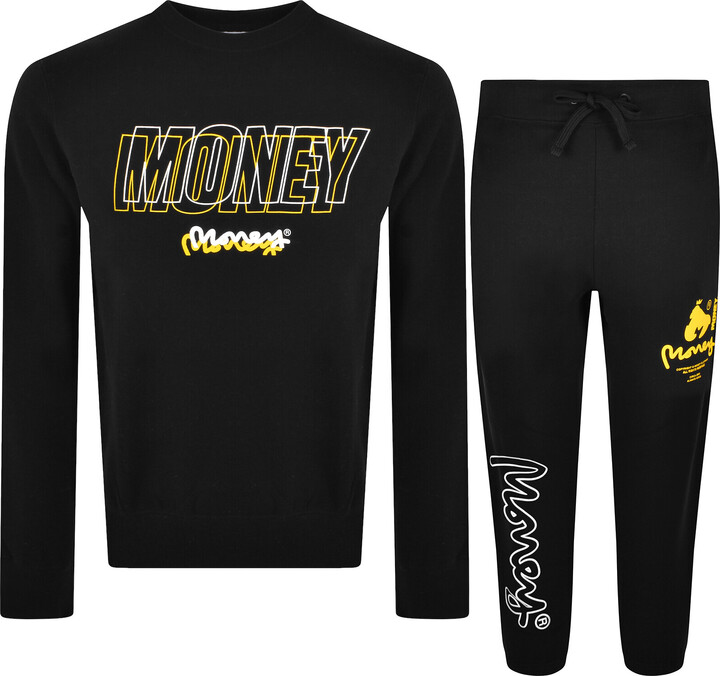 Money Clothing Money Compound Crew Tracksuit Black - ShopStyle