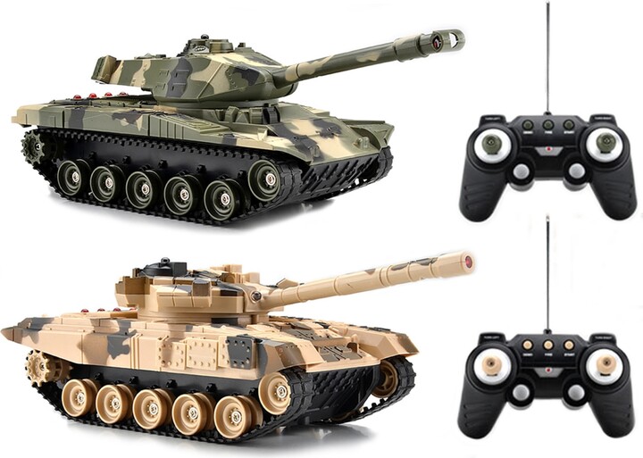 Jupiter Creations 2 Full Function Remote Control Battling Tanks with ...