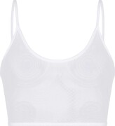 Choomomo Women's Mesh U Neck See Through Bra Tops Fishnet Bralette ...