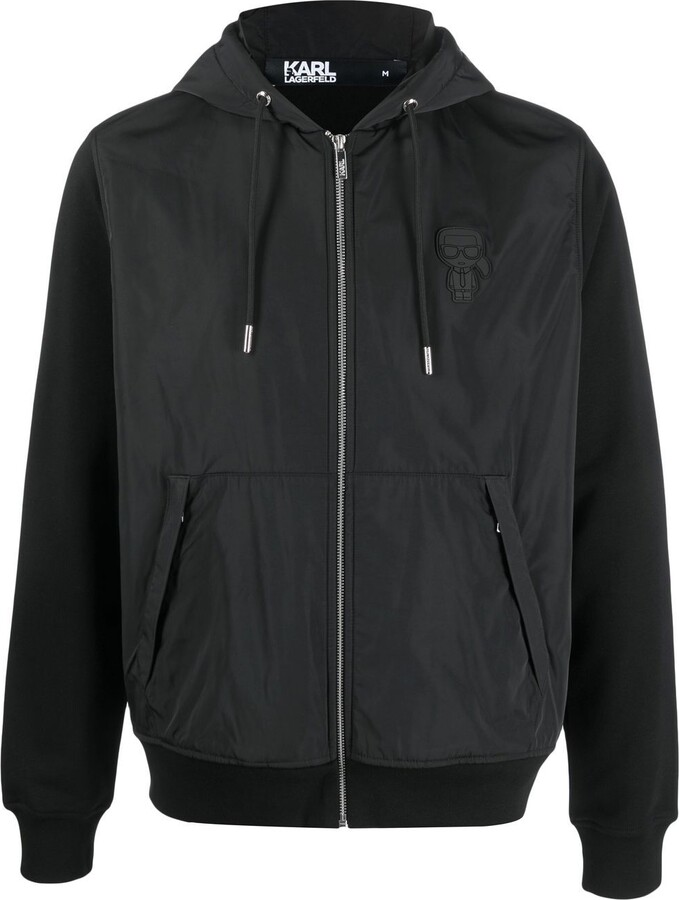 Karl Lagerfeld Paris Ikonik hooded jacket - ShopStyle