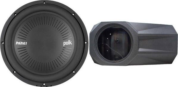 POLK MM1242SVC 12" Single-4 OHM 420 Watt RMS Subwoofer with MBQJL-302E ...