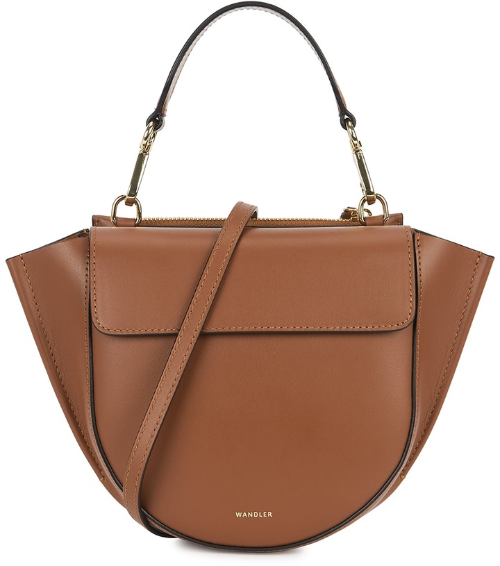 Wandler Hortensia mini leather top handle bag - ShopStyle