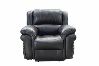 Titanic Furniture Nestor Brown Faux Leather Power Recliner Loveseat ...