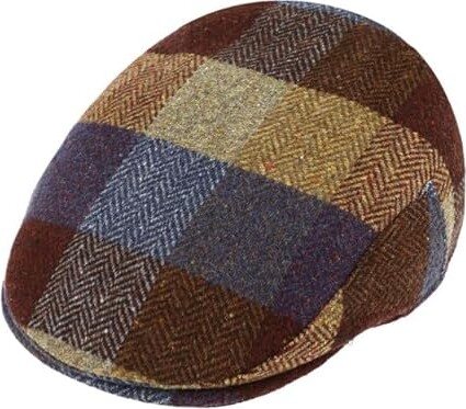 fiebig Flat Cap with Checked Patches - ShopStyle Hats