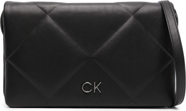Calvin Klein Logo-Plaque Crossbody Bag - ShopStyle