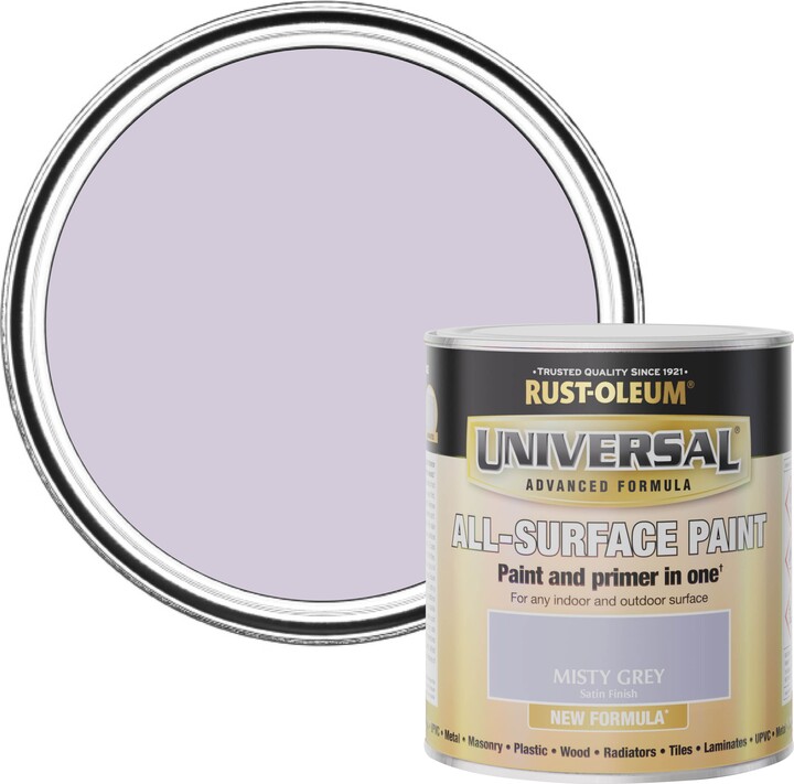 Rust-Oleum Misty Grey Satin Universal All-Surface Paint Rust Oleum ...