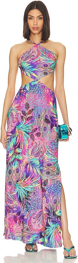 Luli Fama Cut Out Maxi Dress - ShopStyle