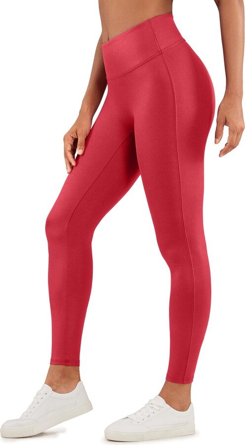 CRZ YOGA Women's Butterluxe Matte Faux Leather Leggings No Front Seam ...