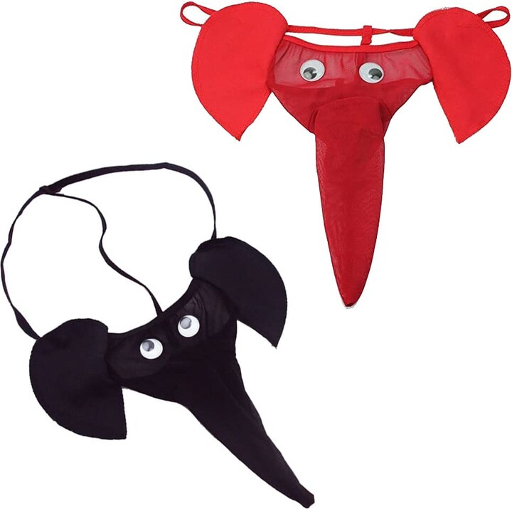 VemeFufu Mankini for Men Sexy Hot Funny Men's Thongs G-Strings Long U ...