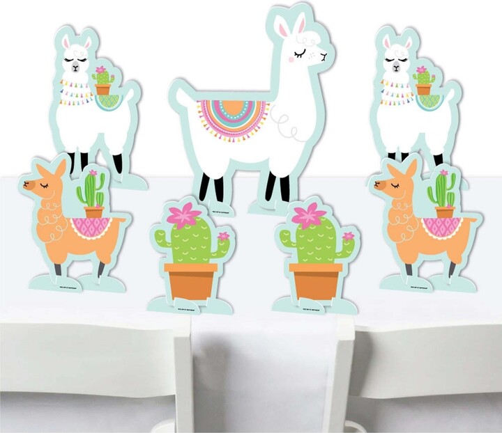 Big Dot Of Happiness Whole Llama Fun - Fiesta Party Centerpiece Table ...