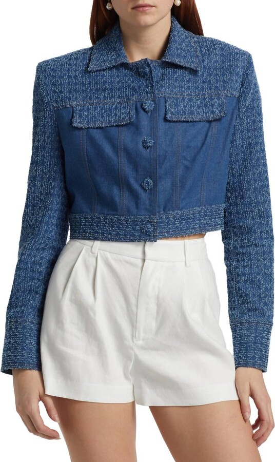 Sabina Musayev Ari Jacket In Dark Blue - ShopStyle