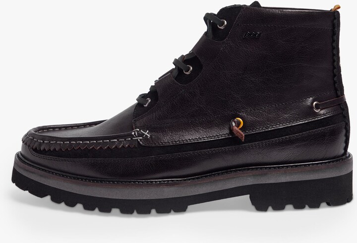 Pod Benedict Leather Moccasin Boots - ShopStyle