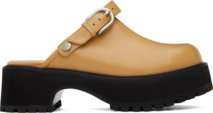 Marge Sherwood Tan 70's Clogs - ShopStyle