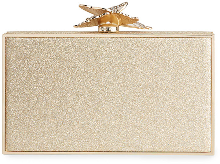 Sophia Webster Clara Butterfly Glitter Box Clutch Bag - ShopStyle