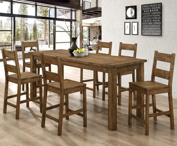 Rustic Mission Design Counter Height Dining Set - ShopStyle