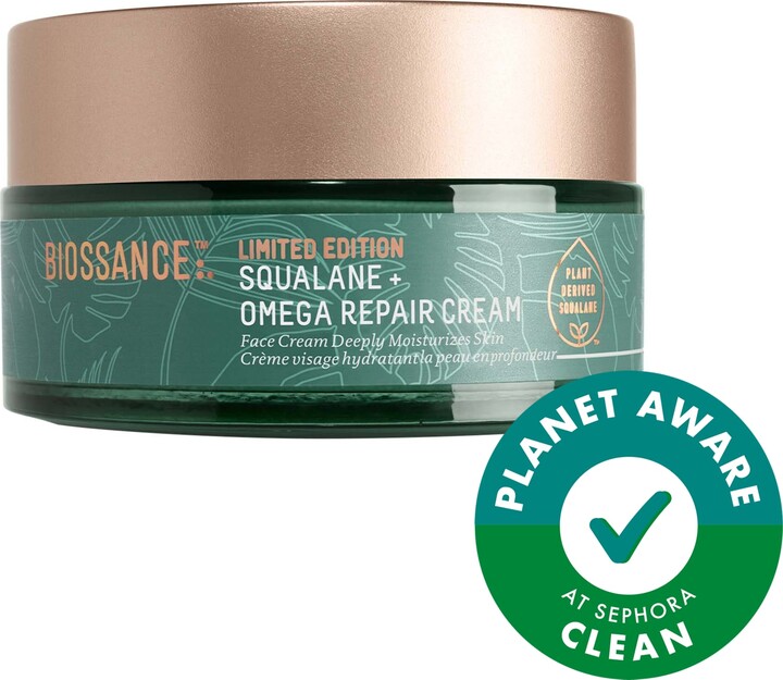 Biossance Omega Repair Deep Hydration Moisturizer with Ceramides and ...