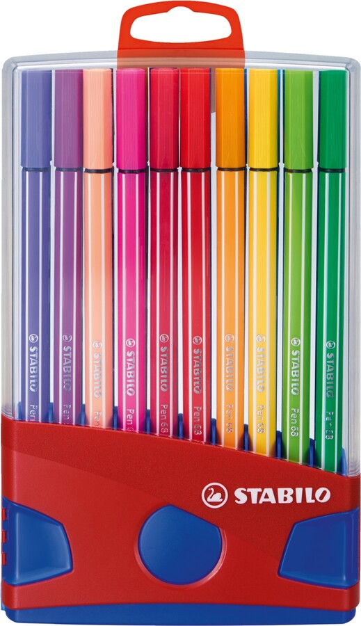 Stabilo Pen 68 Color Parade Marker Set, 10-Colors, Hang Tag Package ...