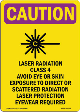 SignMission Laser Radiation Class with SymbolSign - ShopStyle Desks