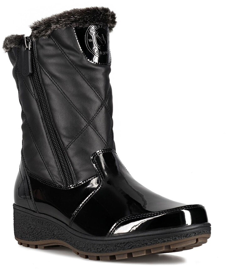 Aquatherm By Santana Canada Tasha Faux Fur Lined Quilted Winter Boot ...