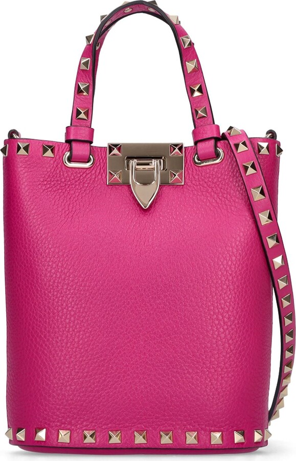 Valentino Garavani Small Rockstud leather shoulder bag - ShopStyle
