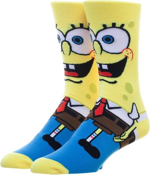 SpongeBob Squarepants Nickelodeon Squarepant Caual 360 Character Sock ...