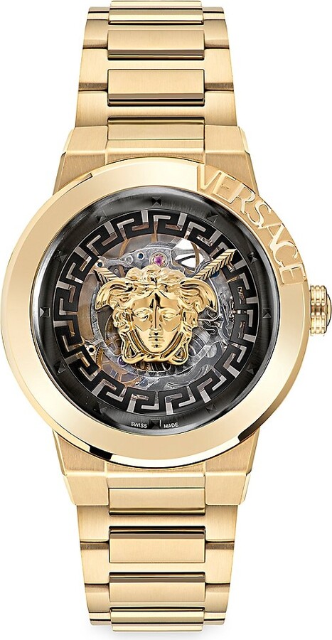 Versace Medusa Infinite 40MM Stainless Steel Medusa Bracelet Watch ...