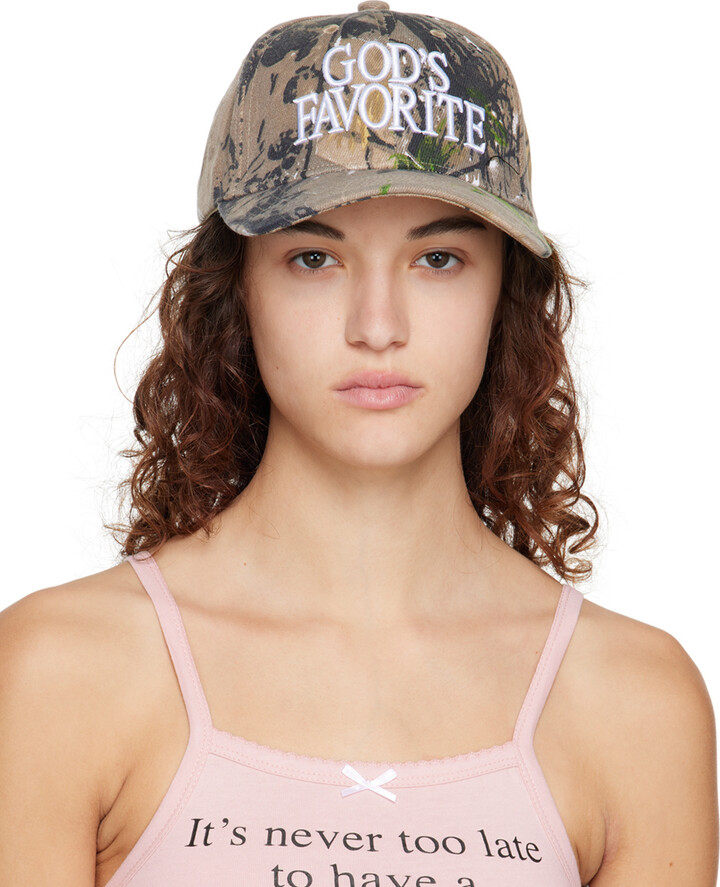 Praying SSENSE Exclusive Khaki 'God's Favorite' Real Tree Cap ...