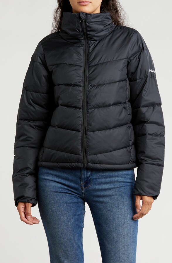 Columbia Shimmer Ridge Cropped Water Repellent Channel Quilted Puffer ...